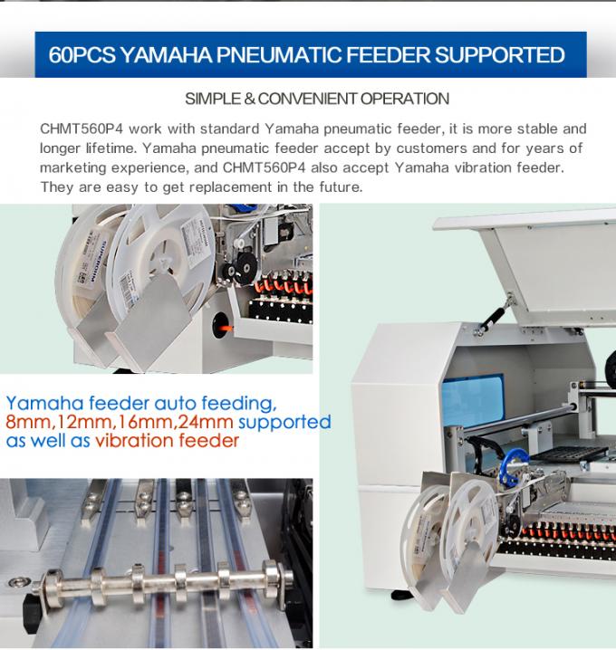 Advanced CHMT560P4 Benchtop Pick And Place Machine 60 Feeders 4 Heads