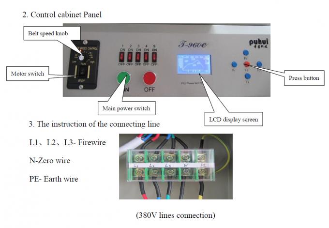 T960E Benchtop LED / Infrared SMT Reflow Oven BGA Infrared SMD Rework ...