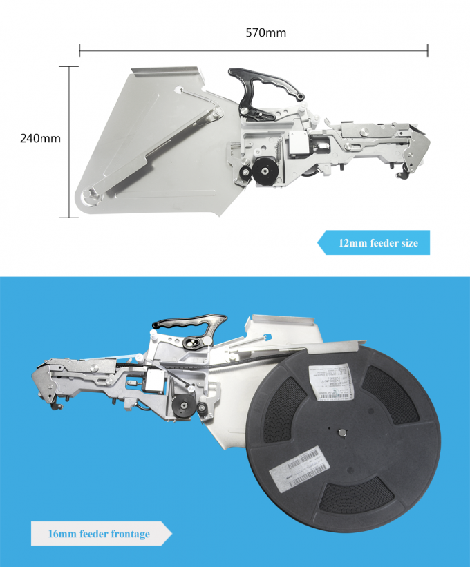12mm Yamaha Pneumatic SMT Feeder For CHMT530P4 / 560P4 / 761 Smt Pnp ...