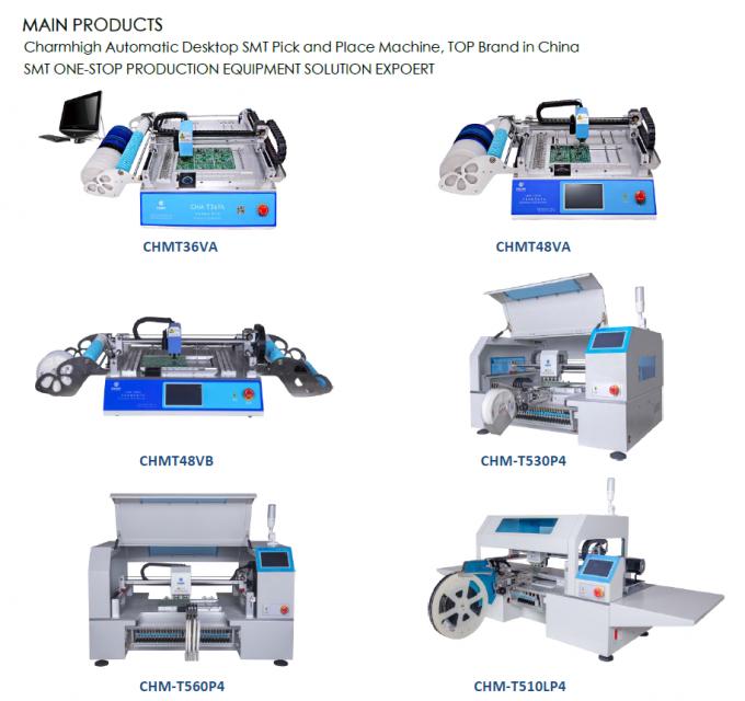Charmhigh CHMT36VA PC Control SMT Pick And Place Machine , 2 Cameras ...