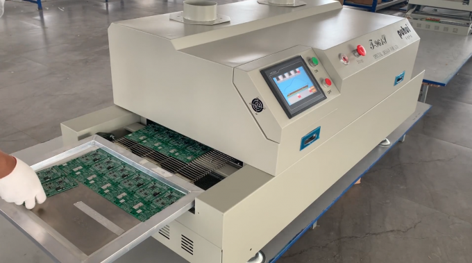 6 Temperature Zone SMT Reflow Oven 1000*350mm Soldering Oven Puhui T-961S