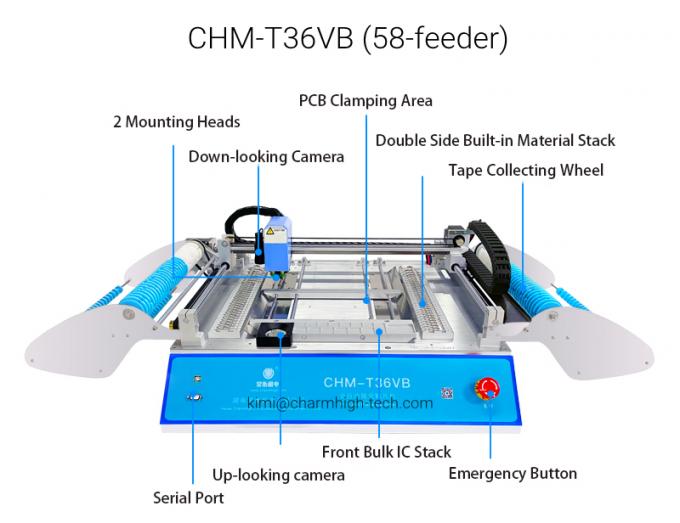 CHMT36VB Pick And Place Equipment Charmhigh For PCB Assembly