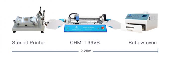 Small SMT Production Line With Stencil Printer Pick And Place Machine ...