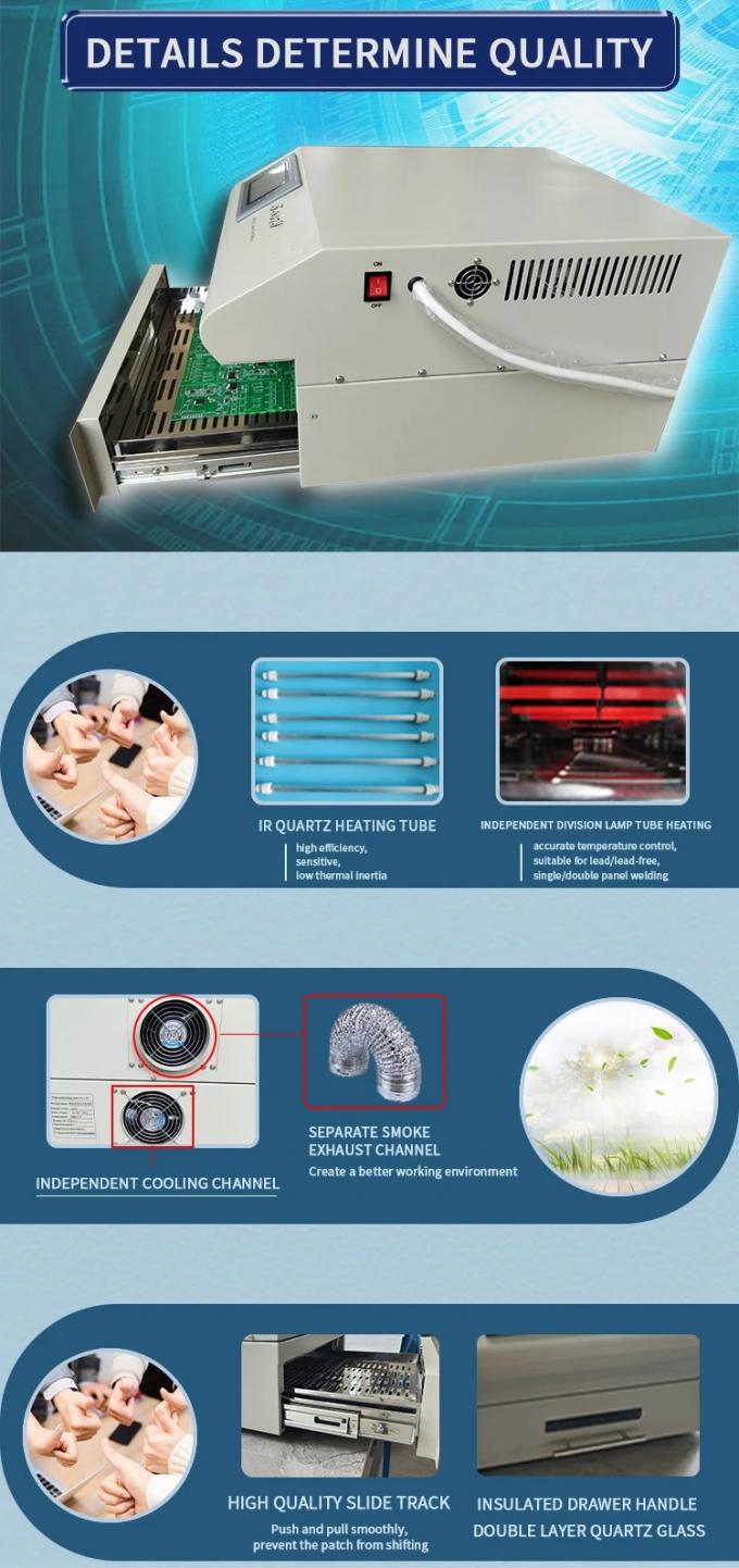 Lead-Free PCB T937S Reflow Oven SMT SMD BGA Reflow Soldering Machine ...