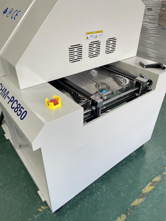 CHM-PC850 Lead-free Large Reflow Oven 8 Zones Full Automatic Rail + PC ...