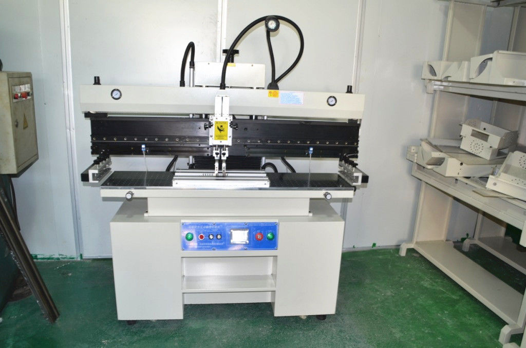 1.2 Meter SMT Semi Automatic Solder Paste Printer For LED Red glue 320 ...