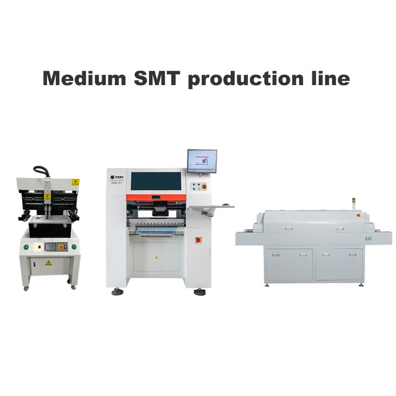 Medium SMT Line With 3250 Screen Printer 6 Heads SMT Pick And Place ...