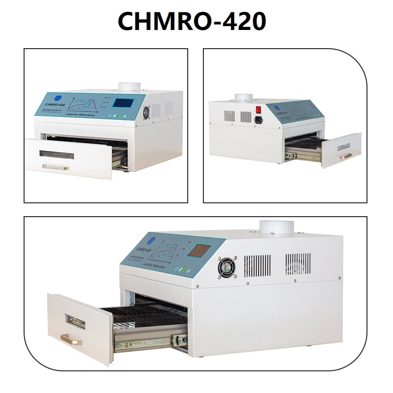 Charmhigh 420 Reflow Oven 300*300mm Hot Air + Infrared 2500w SMT ...